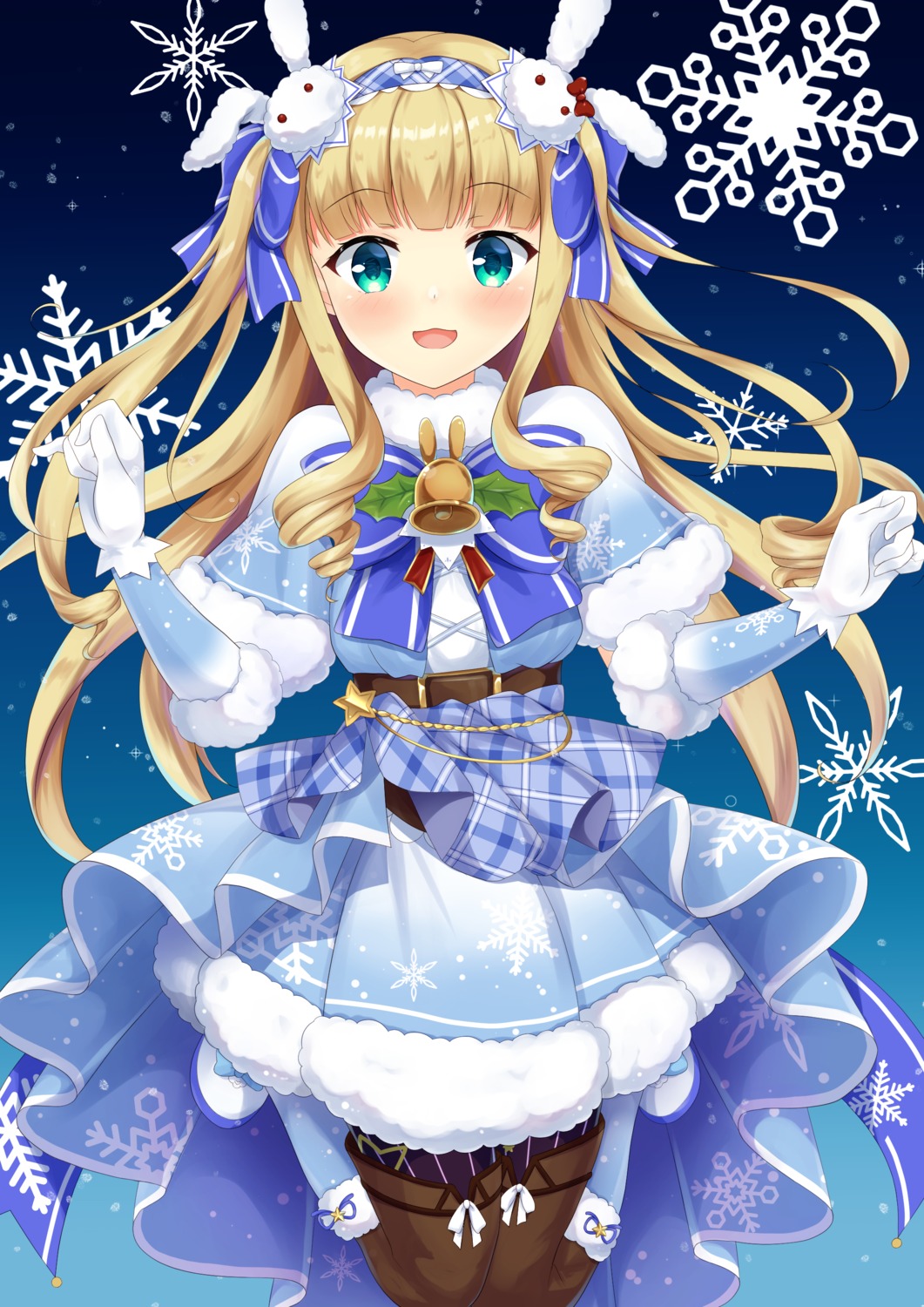 futaba kurumi nijisanji mononobe alice christmas dress thighhighs | #510990 | yande.re